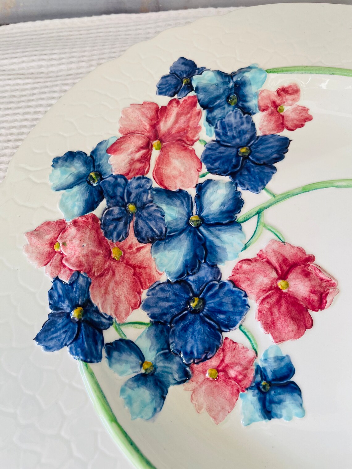 Vintage Carlton Ware Hydrangea Australian Platter Dish Plate Bowl ...