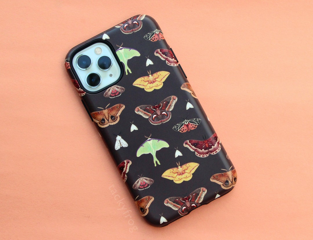 Moth Pattern Tough Phone Case for Iphone® & Samsung Galaxy® | Cute ...