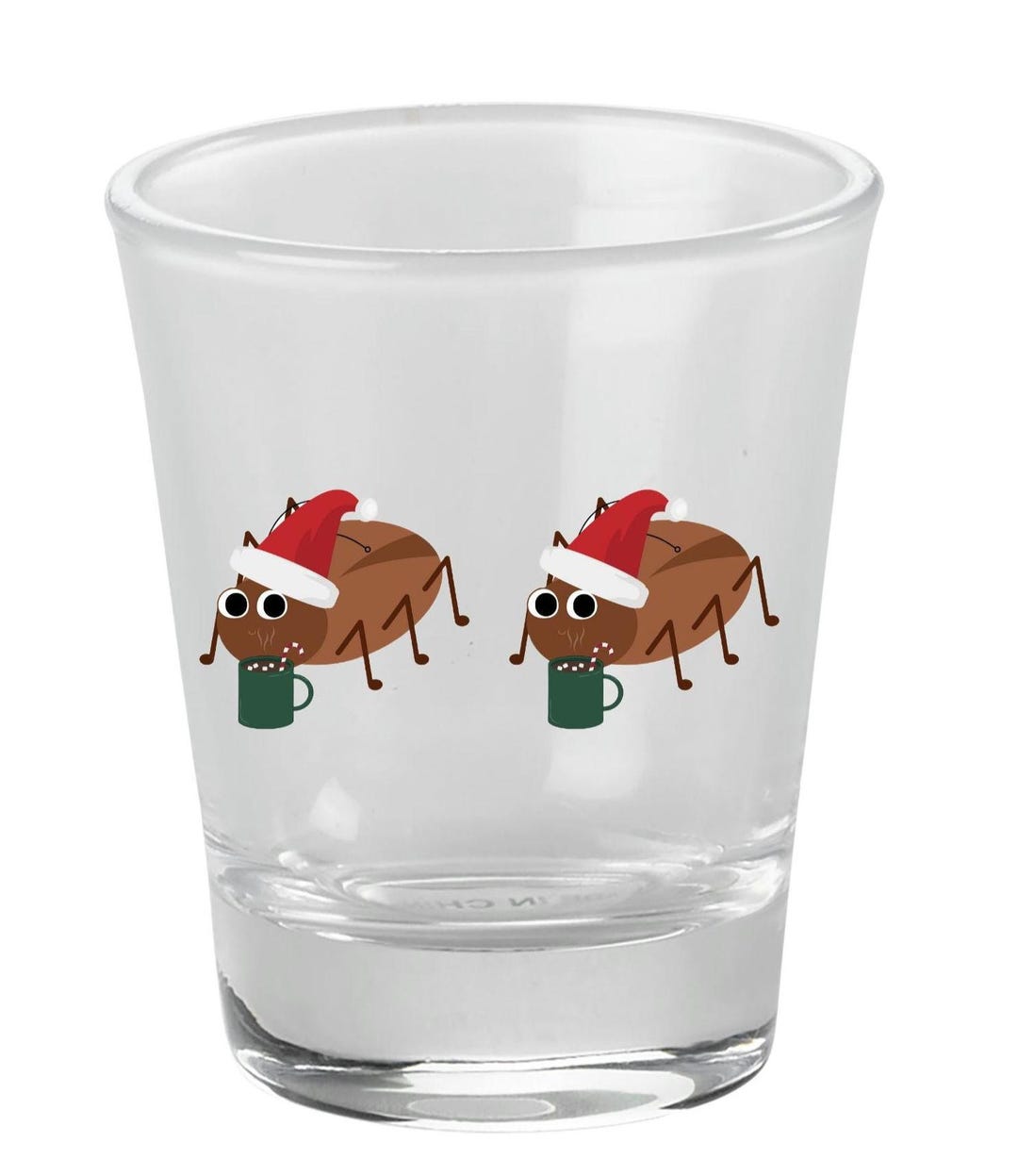 Christmas Cockroach Shot Glass - Unique Holiday Party Decor, Funny ...