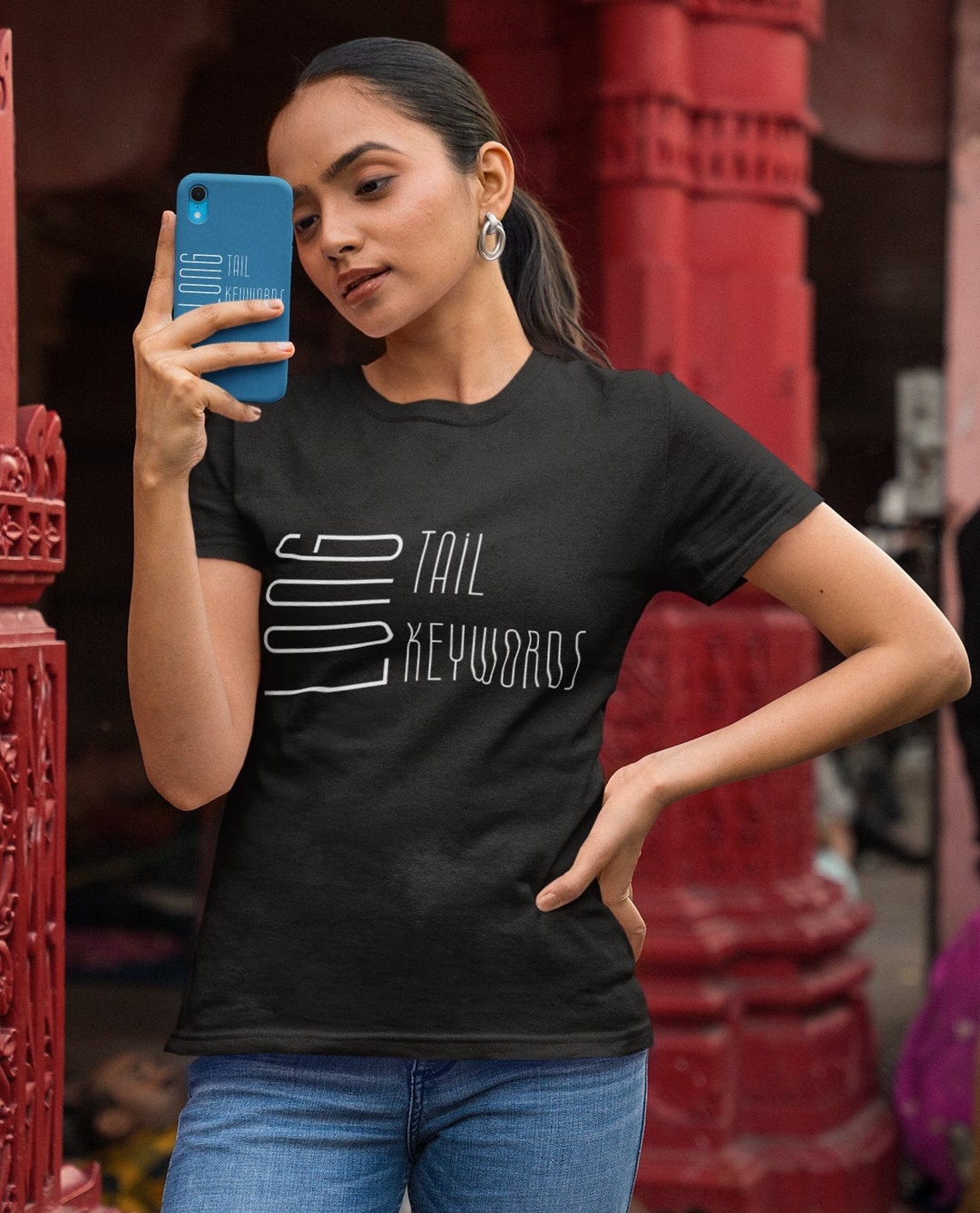 Long Tail Keyword Cotton Tee, Optimized SEO Tags, Funny Search Engine ...