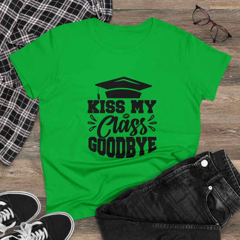 Kiss My Class Goodbye Funny Graduation Shirt College - Etsy