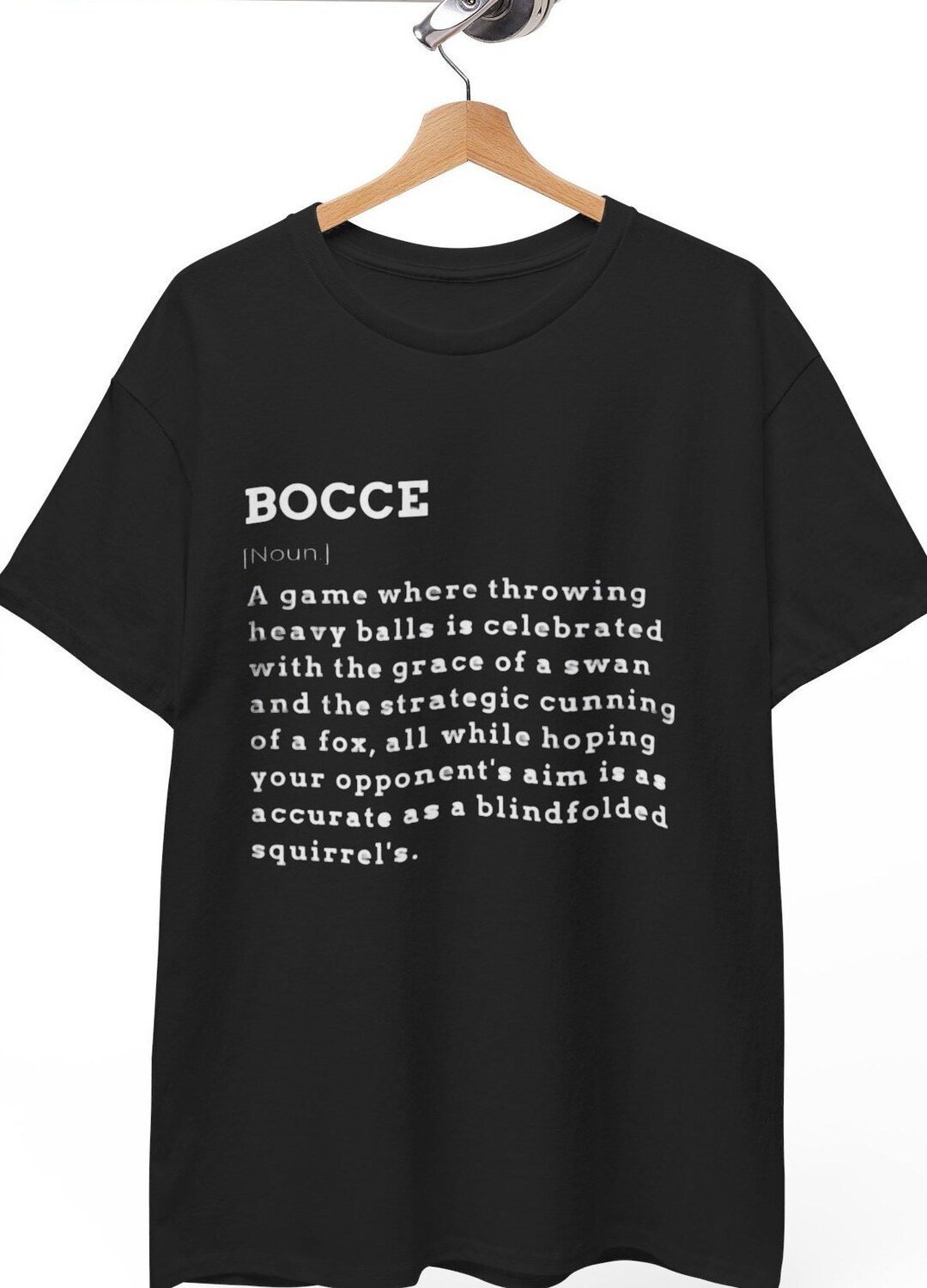 Bocce Ball Funny Definition Unisex Heavy Cotton Tee, Bocce Tshirt ...