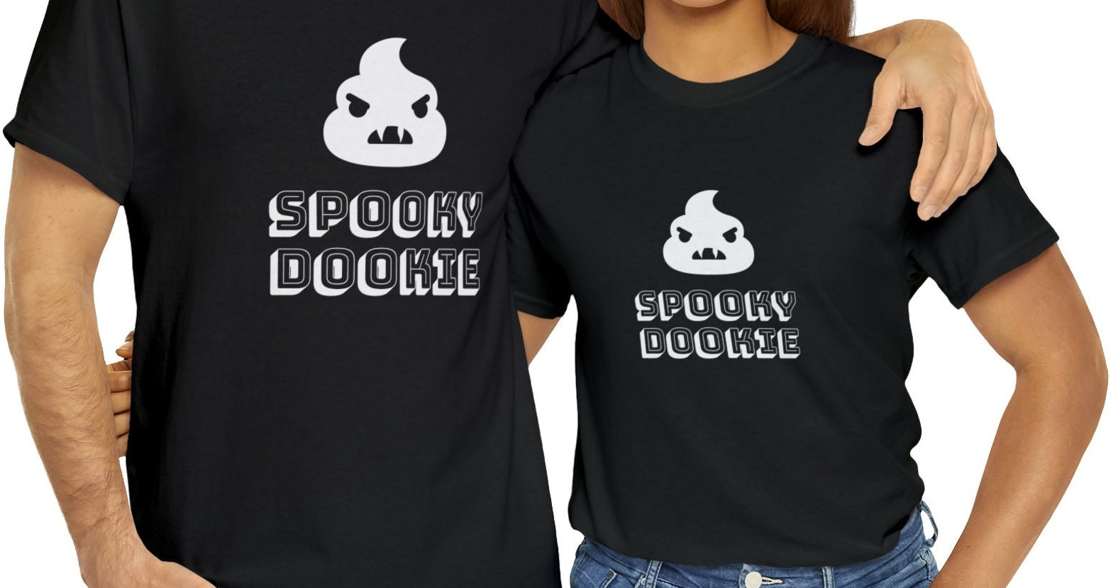 Spooky Dookie Emoji Shirt, Poop Shirt, Funny Halloween Tshirt, Vampire ...