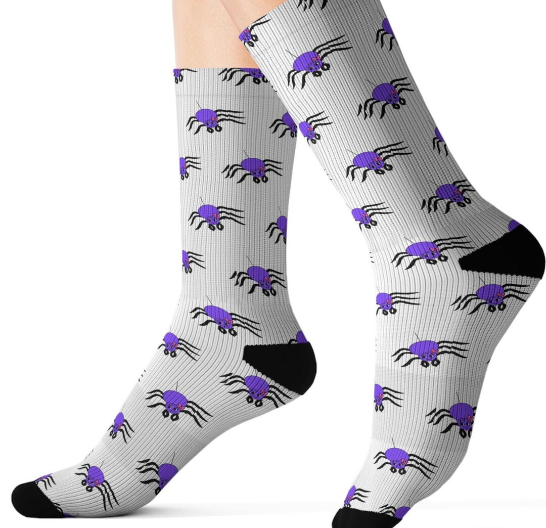 Halloween Spider Socks, Creepy Fun Trick or Treat Spooky Socks for ...