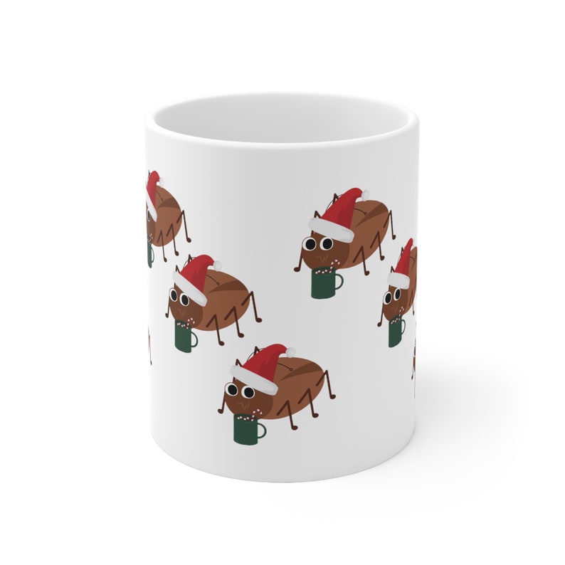 Christmas Cockroach Cup, Christmas Themed Cockroach Gift, Cockroach ...