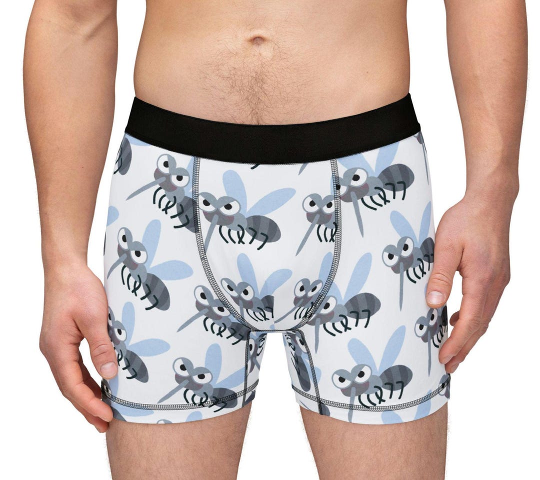 Funny Mosquito Mens Boxers, Gifts for Men, Bug Lover Briefs, Mens ...
