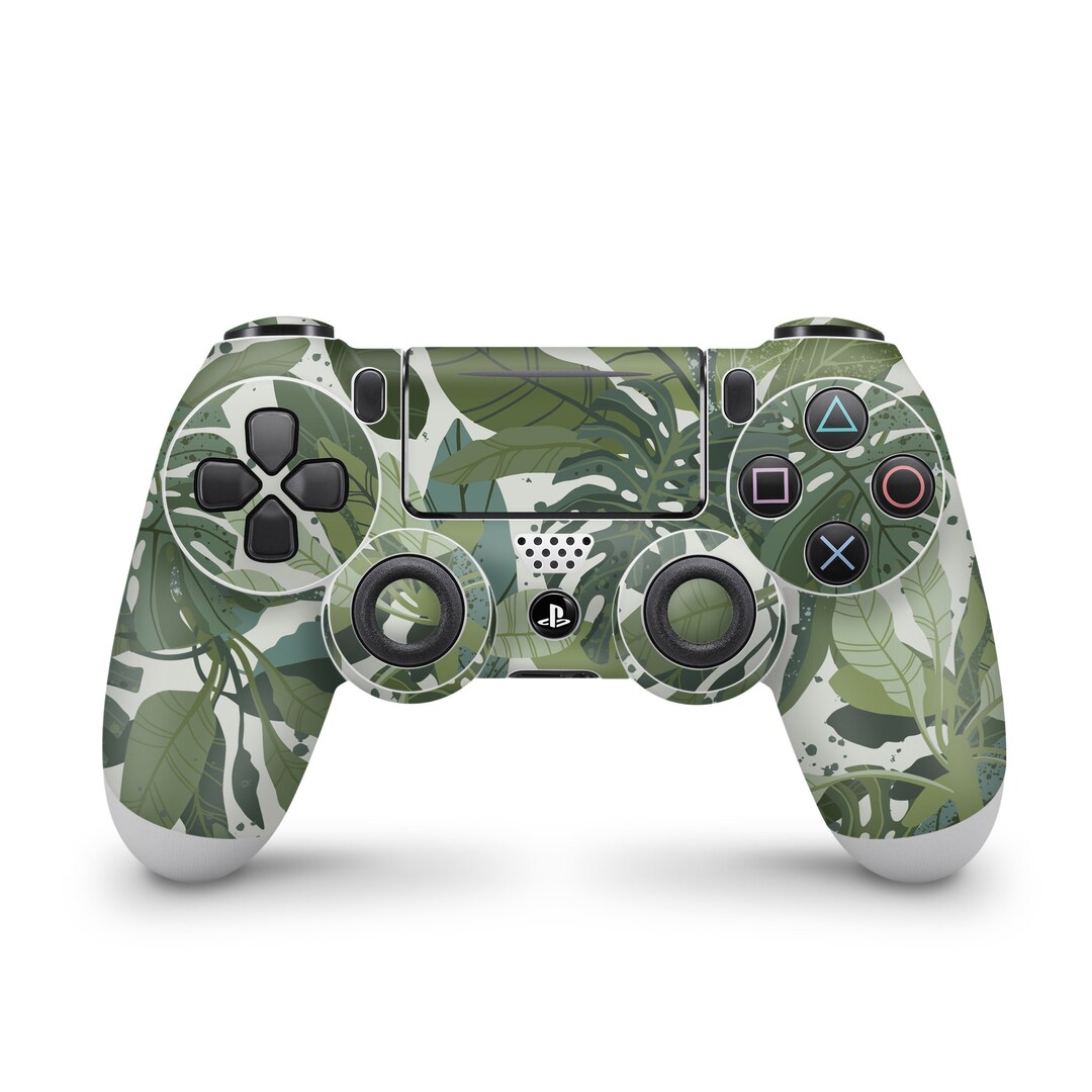 PS4 Playstation 4 Controller Skin Wrap Premium Vinyl Tropical Green ...