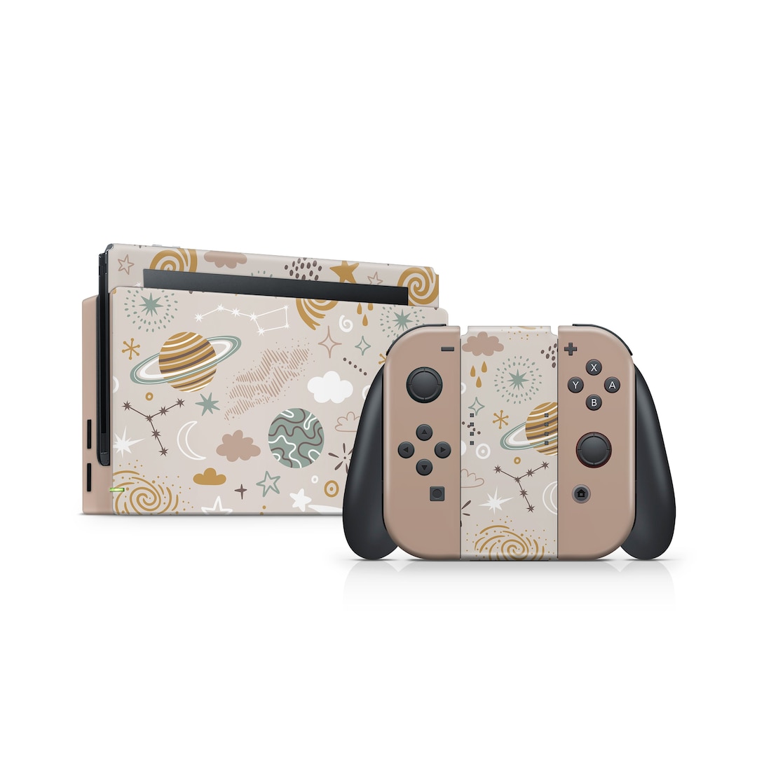 Nintendo Switch Skin Wrap Premium 3M Vinyl Space Pastel Browns - Etsy