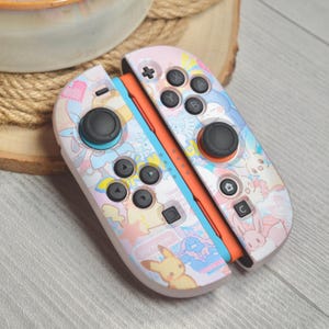 Nintendo Switch 2 Joycon Case Cover Shell Skin Clear TPU Silicone Flexible Skin Cute Pastel ...