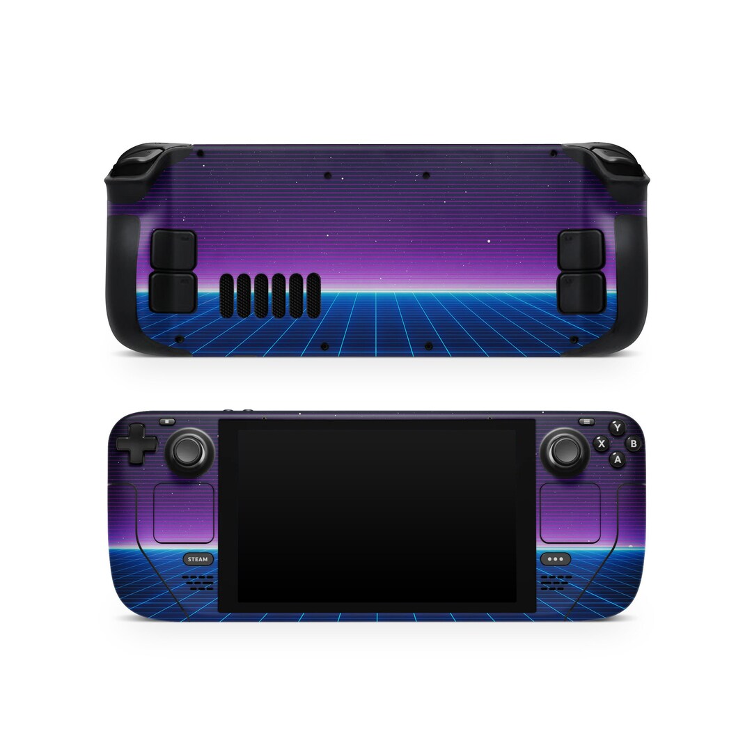 Steam Deck Valve Skin Wrap Premium 3M Sticker Vinyl Retro Gaming Purple ...