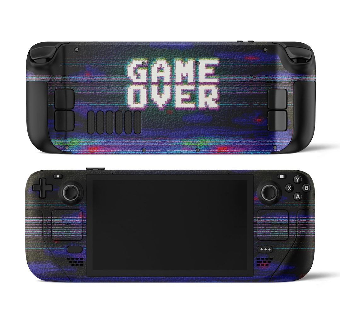 Steam Deck Valve Skin Wrap Premium 3M Sticker Vinyl Pixel Black Game ...