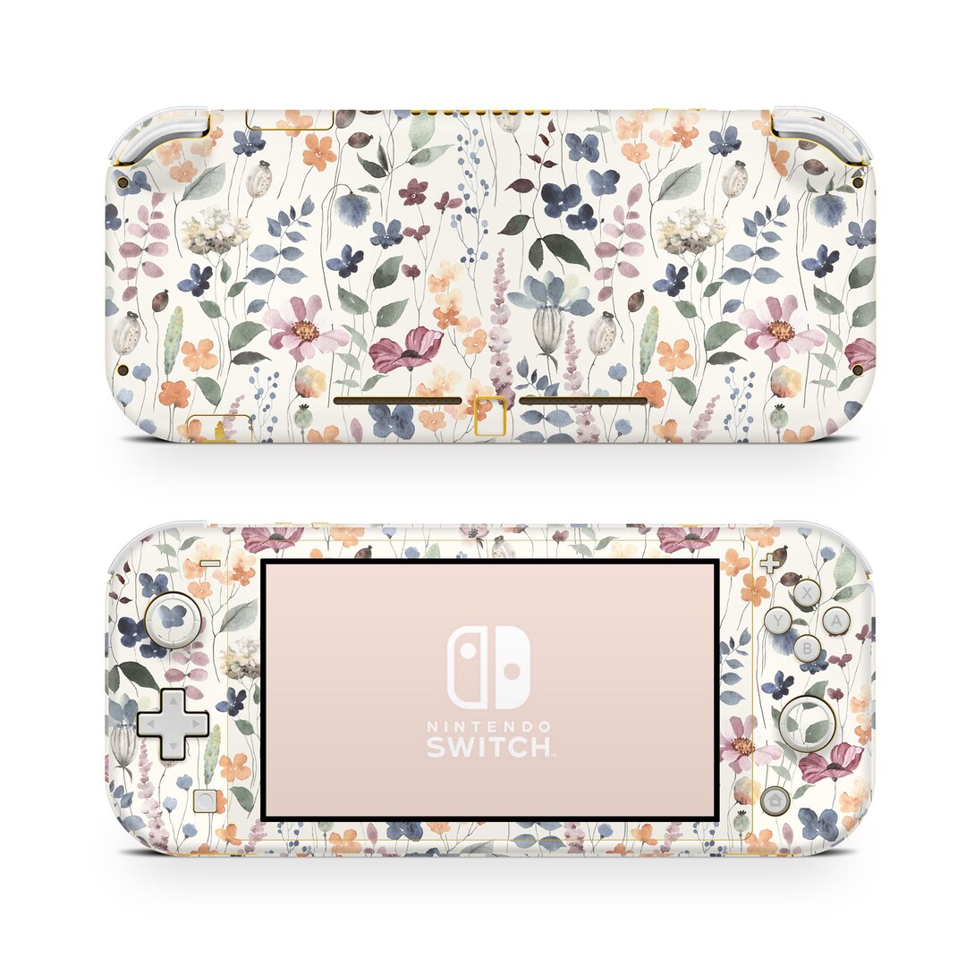Nintendo Switch Lite Skin Wrap Premium 3M Decal Vinyl Watercolour ...