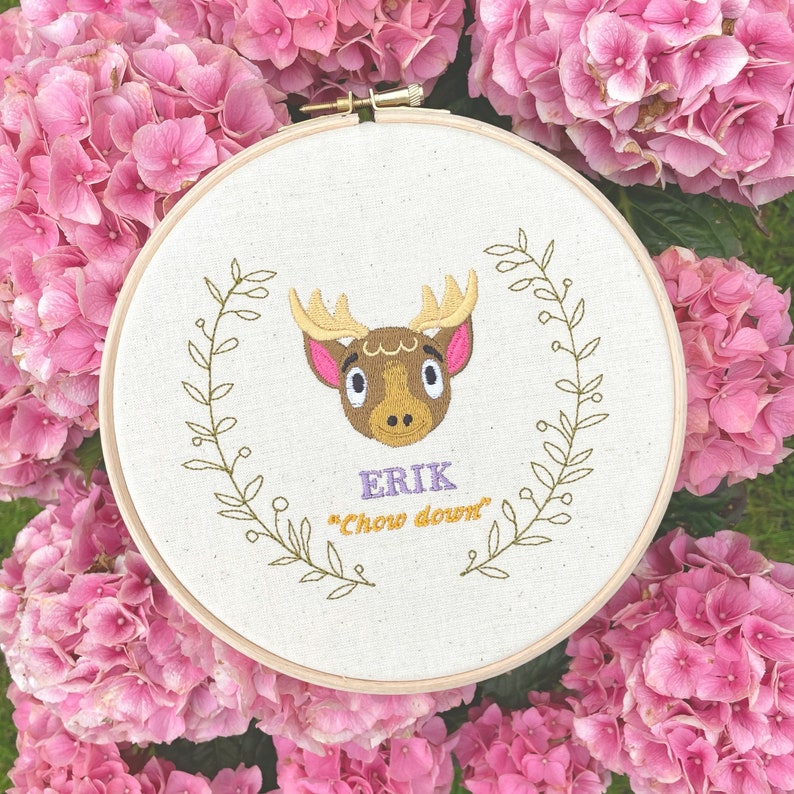ERIK Animal Crossing - Fan Art - Embroidered Frame Wall Display ...