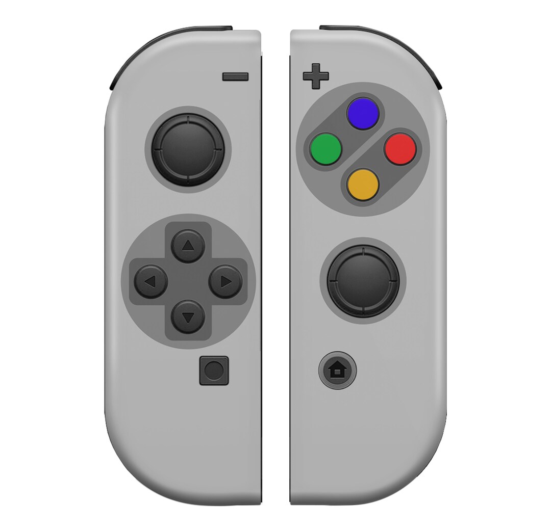 Joy Con Skin for Nintendo Switch OLED Original Model Grey Retro Gaming ...