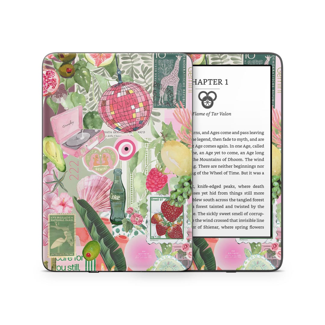 Amazon Kindle Skin Wrap Cover Premium Quality 3M Vinyl Decal Coloursoft ...