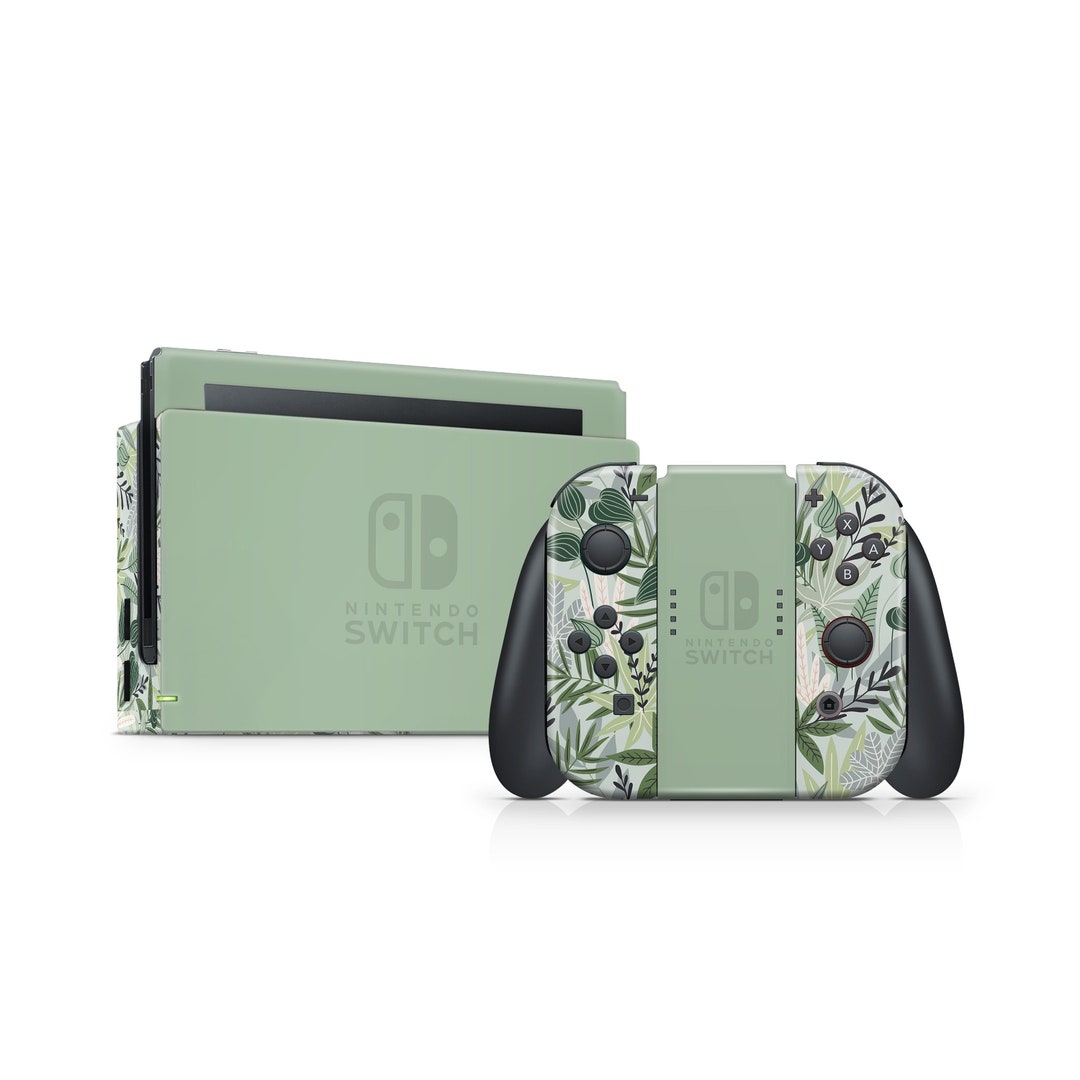 Nintendo Switch Skin Wrap Premium Decal 3M Cover Vinyl Sage Green ...