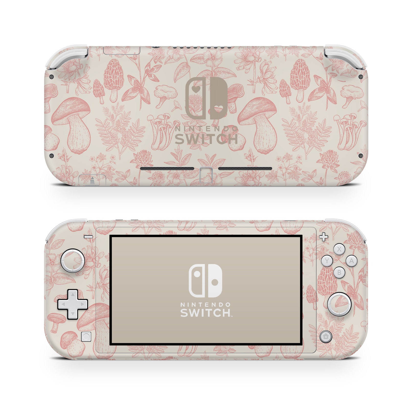 Nintendo Switch Lite Skin Wrap Premium Vinyl Beige Mushroom - Etsy