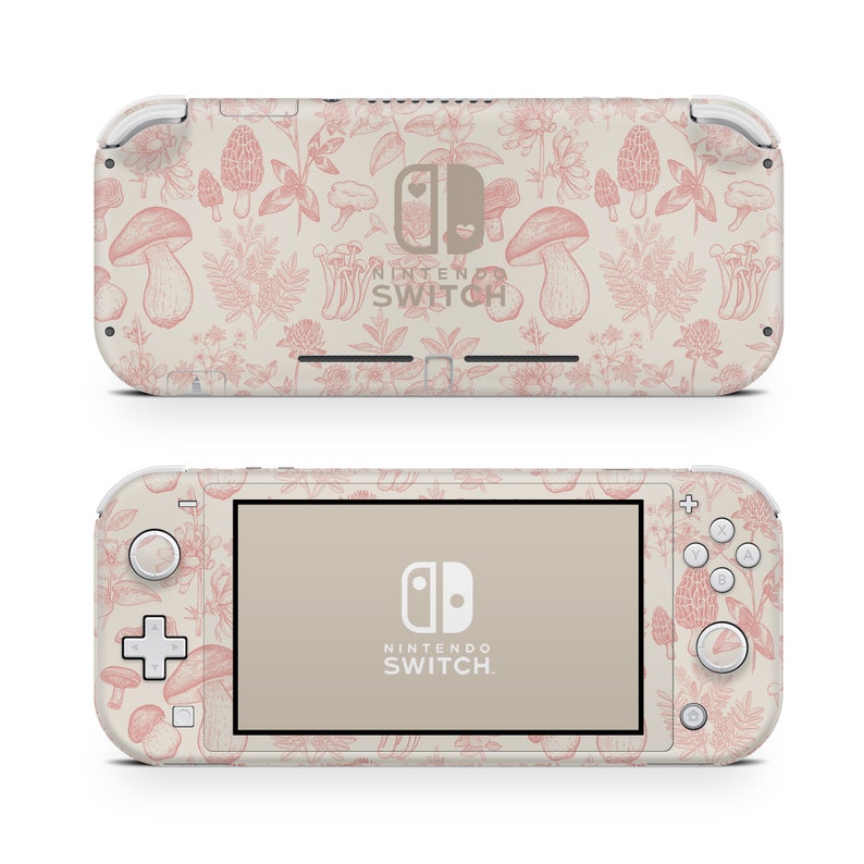 Nintendo Switch Lite Skin Wrap Premium Vinyl Beige Mushroom - Etsy
