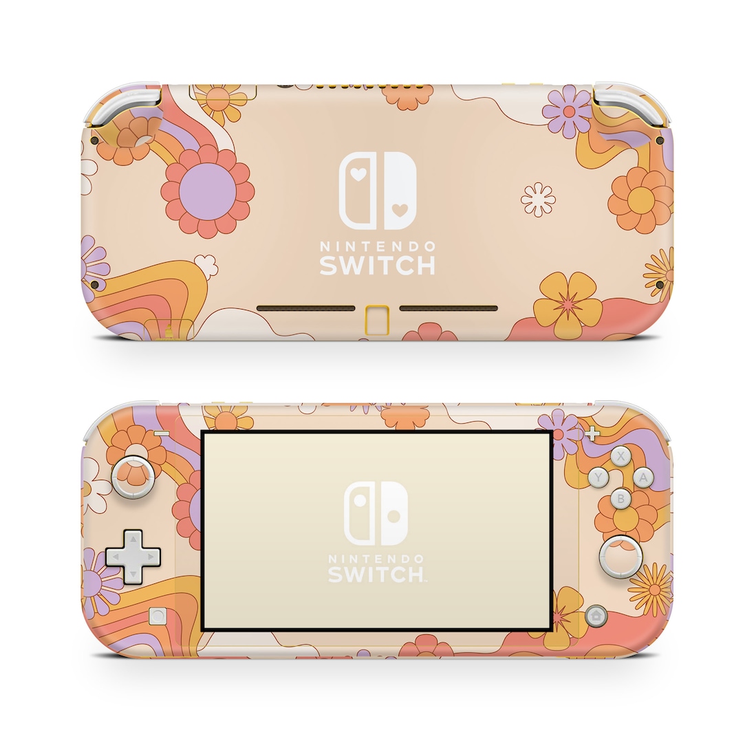 Nintendo Switch Lite Skin Wrap Premium Vinyl Hippy Groovy Boho Pastel ...