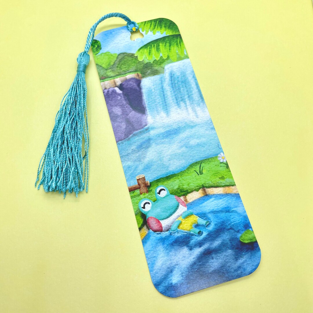 Lily Tropical Animal Crossing Bookmark With Tassel - Etsy