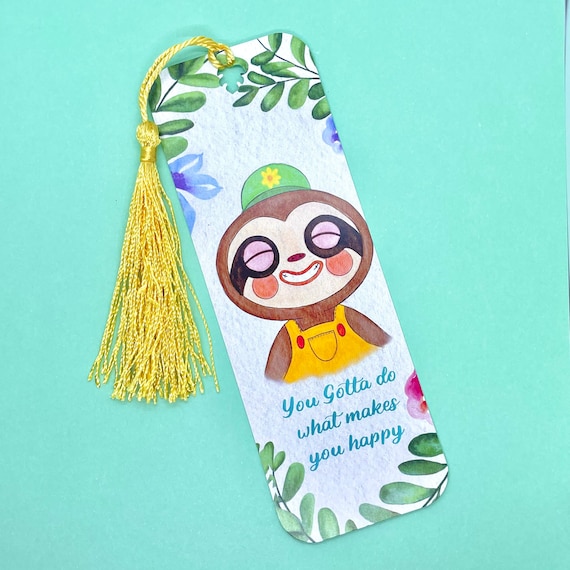Leif Animal Crossing Bookmark With Tassel | Etsy