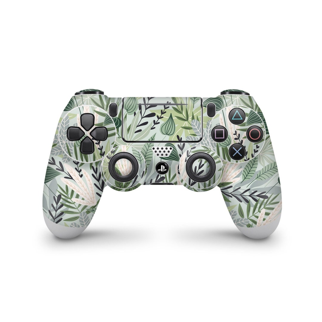 PS4 Playstation 4 Controller Skin Wrap Premium Vinyl Tropical Leaves ...