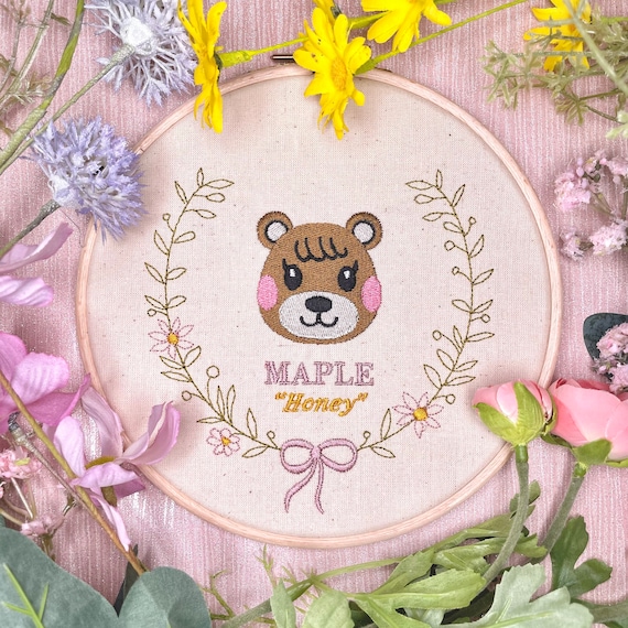 MAPLE Animal Crossing Fan Art Embroidered Frame Wall | Etsy