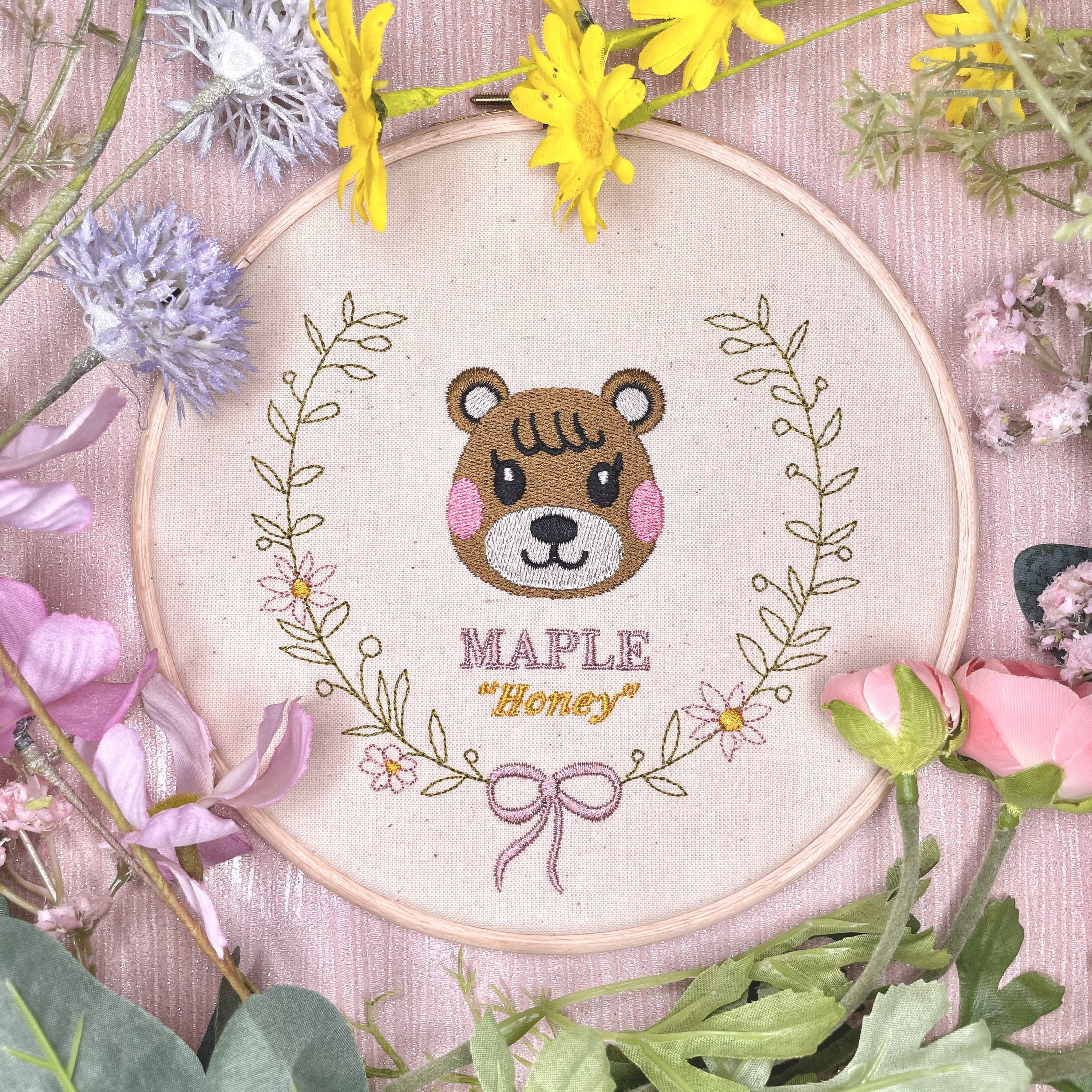 MAPLE Animal Crossing - Fan Art - Embroidered Frame Wall Display ...