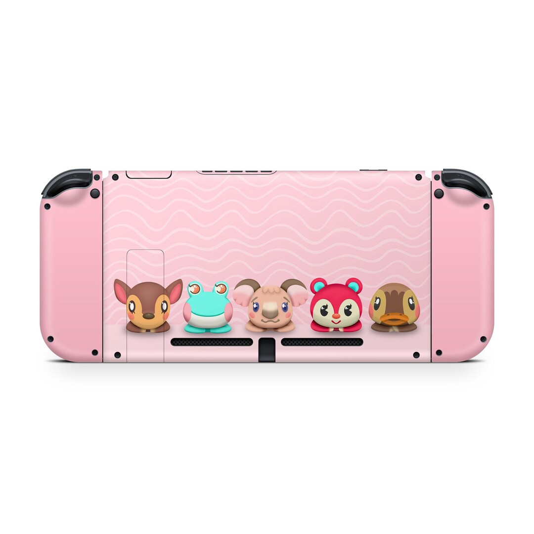 Animal Crossing Nintendo Switch Skin Wrap Premium Vinyl Cover Pastel ...