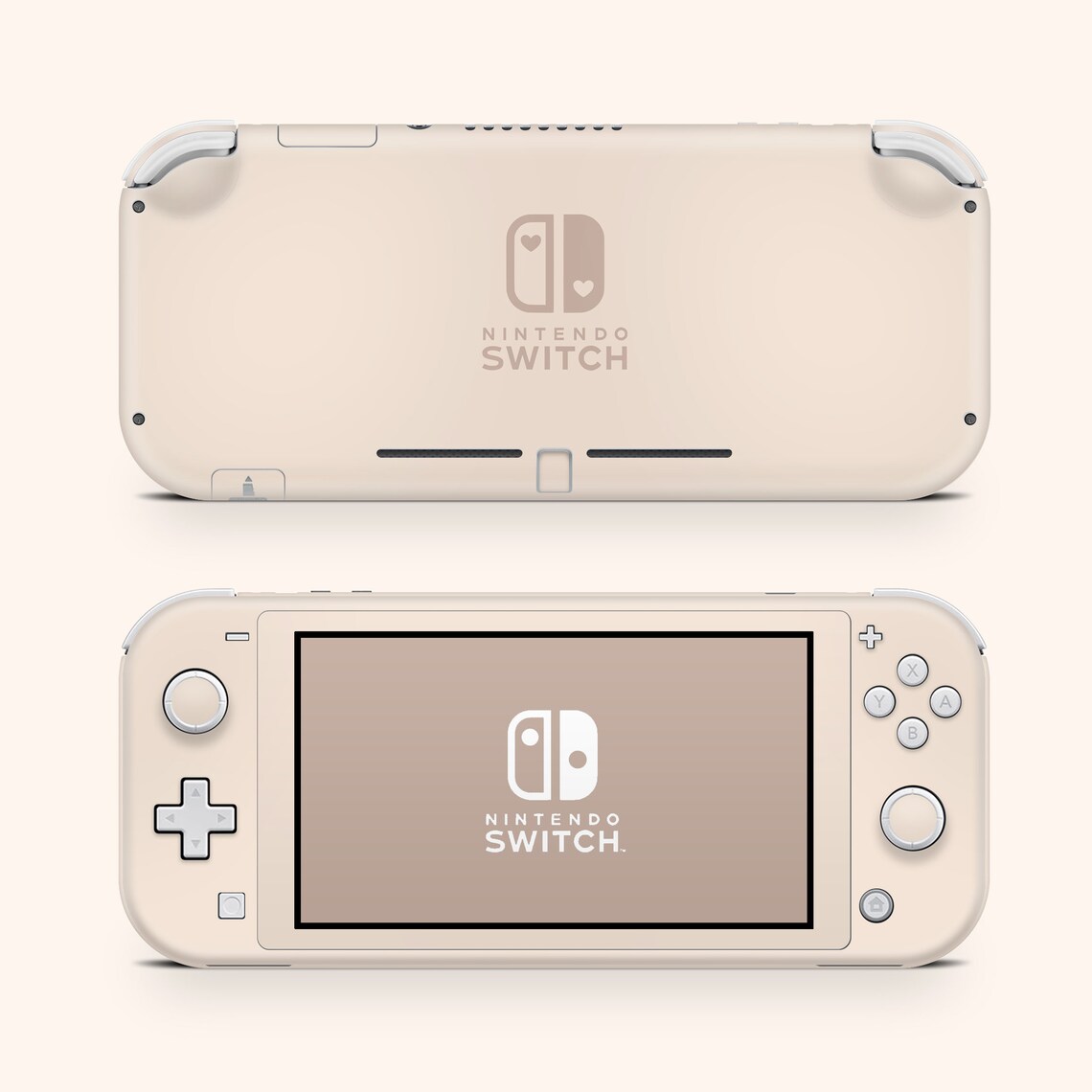 Nintendo Switch Lite Skin Wrap Premium Vinyl Neutral Nude Beige Cover ...