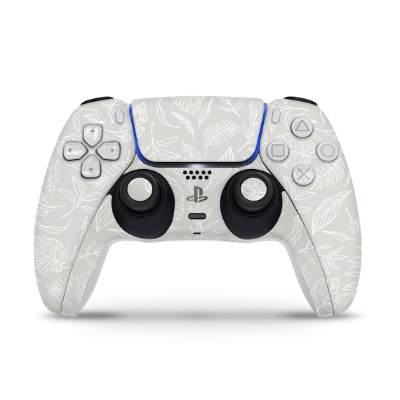 PS5 Playstation 5 Controller Skin Wrap Premium Vinyl Tropical Plants Grey White Skin Sticker Cover Etsy UK