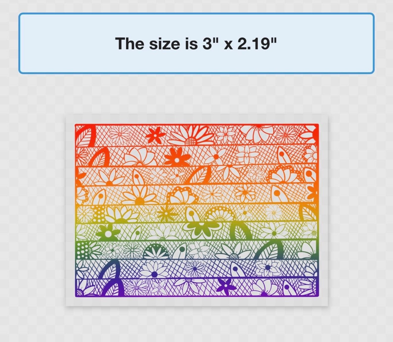 Pride Flag Zentangle Inspired Clear Matte Vinyl Sticker - Etsy