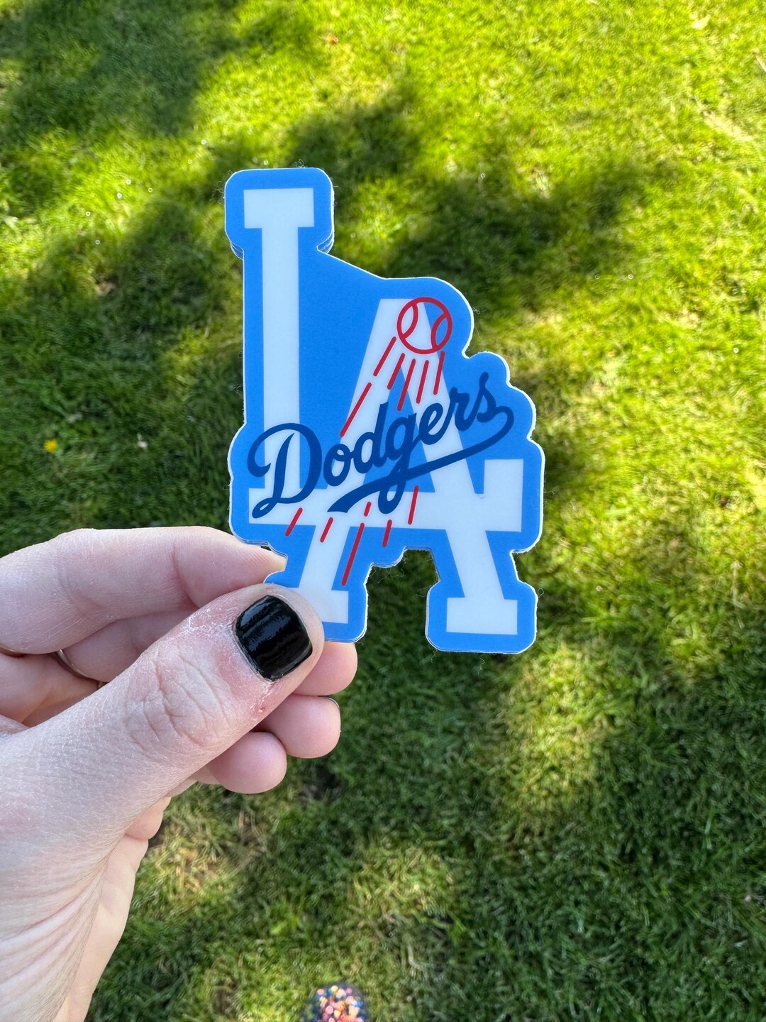 Los Angeles Blue Baseball Team Matte Vinyl Sticker - Etsy