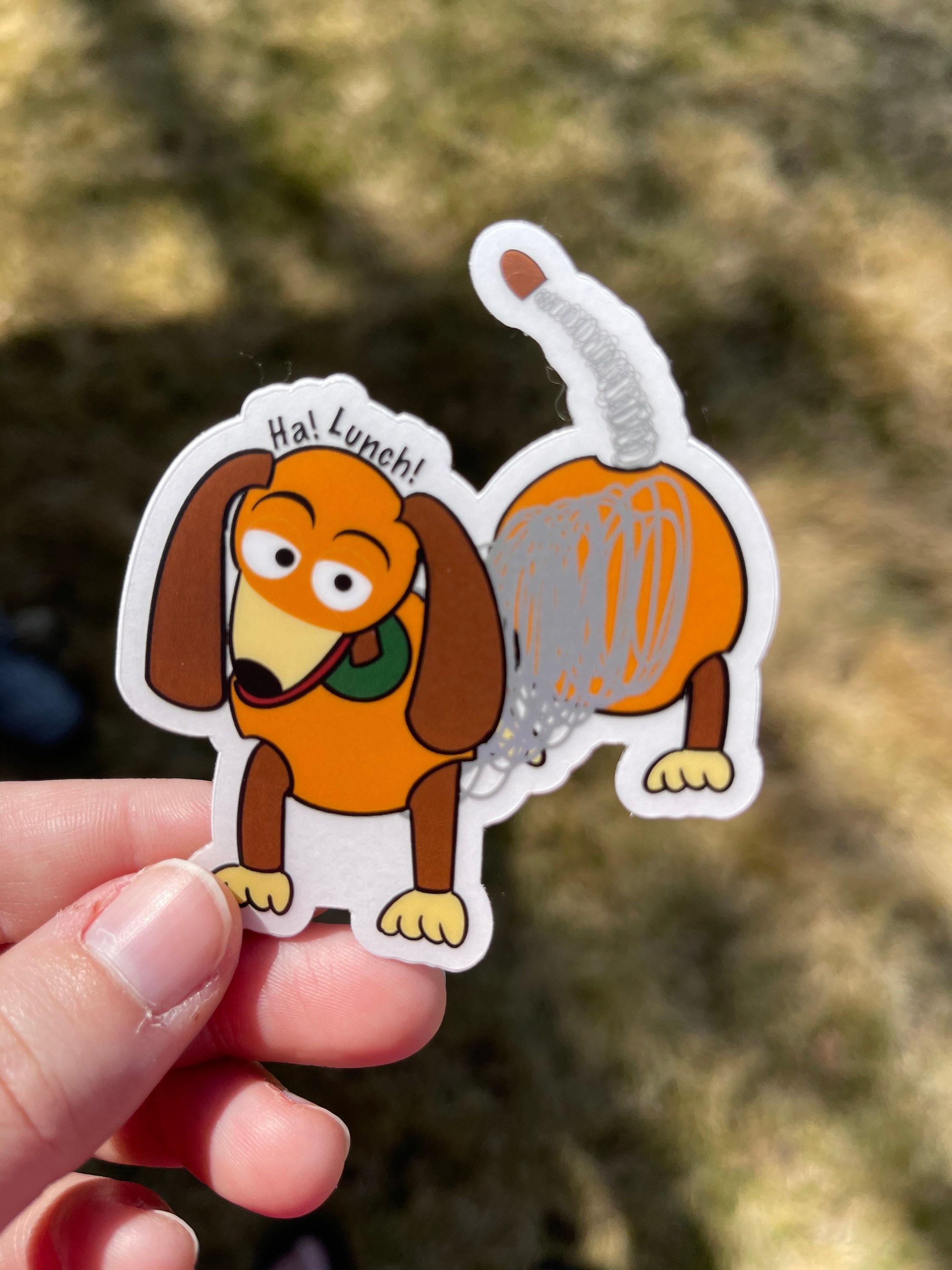 Slink/ Slinky Dog Inspired Clear Matte Vinyl Sticker Disney | Etsy