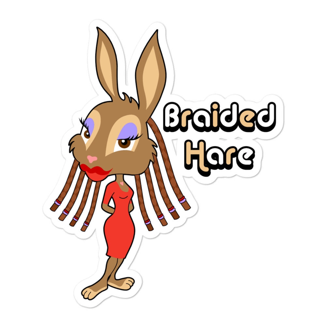 Fun Sticker for Fans of Braided Hair - Etsy