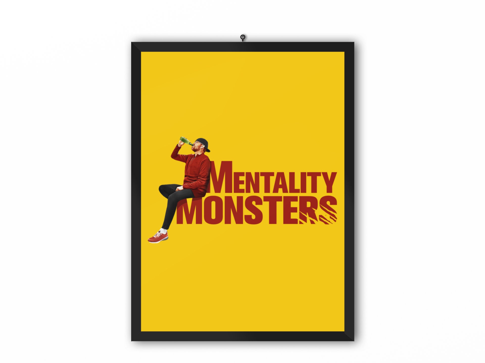 Mentality Monsters Red Portrait Print jurgen Klopp, Liverpool FC A3 A4 ...