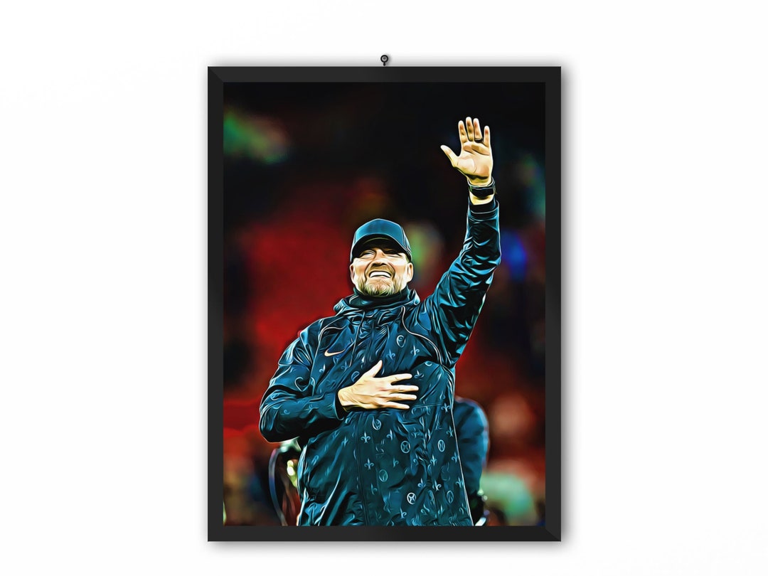 Jurgen Klopp (liverpool FC) - LFC 2021/22 Celebration Portrait - A3, A4 ...