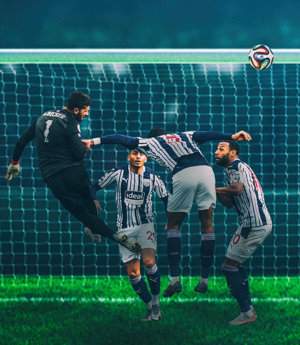 That Goal - Alisson Header | Liverpool FC Portrait - A1 A2 A3 A4 A5 ...