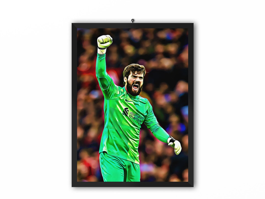 Alisson Becker (liverpool FC) - LFC 2021/22 Celebration Portrait - A3 ...