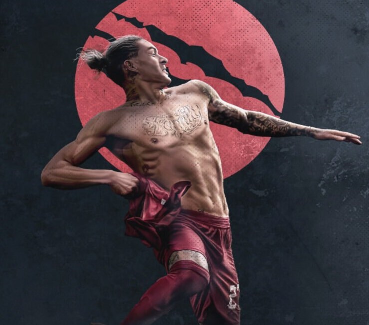 Red Moon Rising - Darwin Núñez (liverpool FC) - LFC Nunez Portrait ...