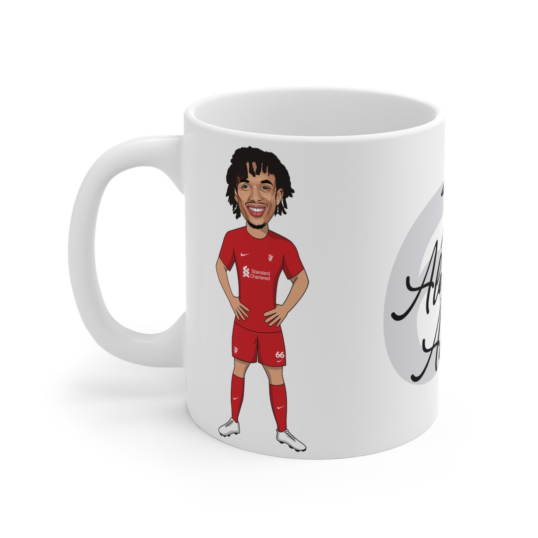 Trent Alexander Arnold | Liverpool FC Caricature TAA White Mug | LFC ...