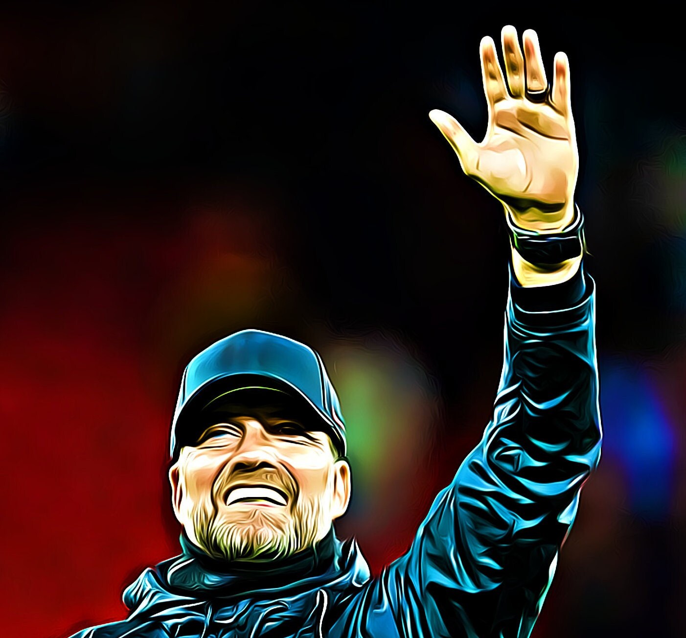 Jurgen Klopp liverpool FC LFC 2021/22 Celebration Portrait A3, A4 or A5 ...