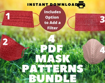Dust Mask Template - Etsy