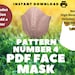 Face Mask PDF Sewing Pattern Dust Mask Sewing Pattern Face | Etsy