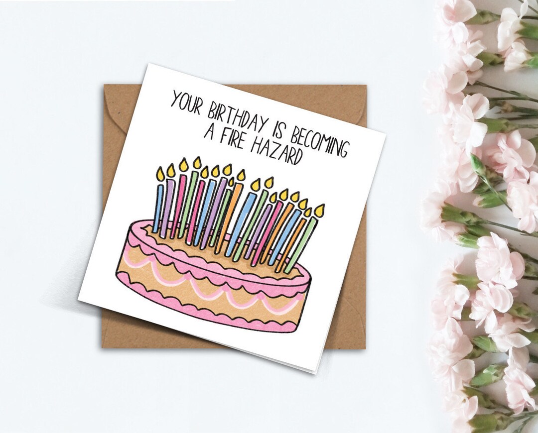 Funny Old Joke Birthday Card, Card for Her, Card for Him, Handmade Cute ...