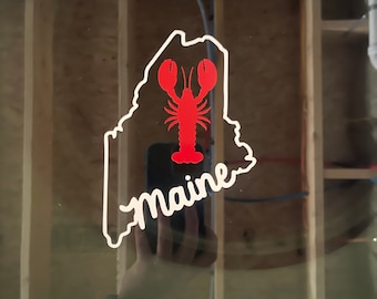 Maine Lobster Decal - Etsy