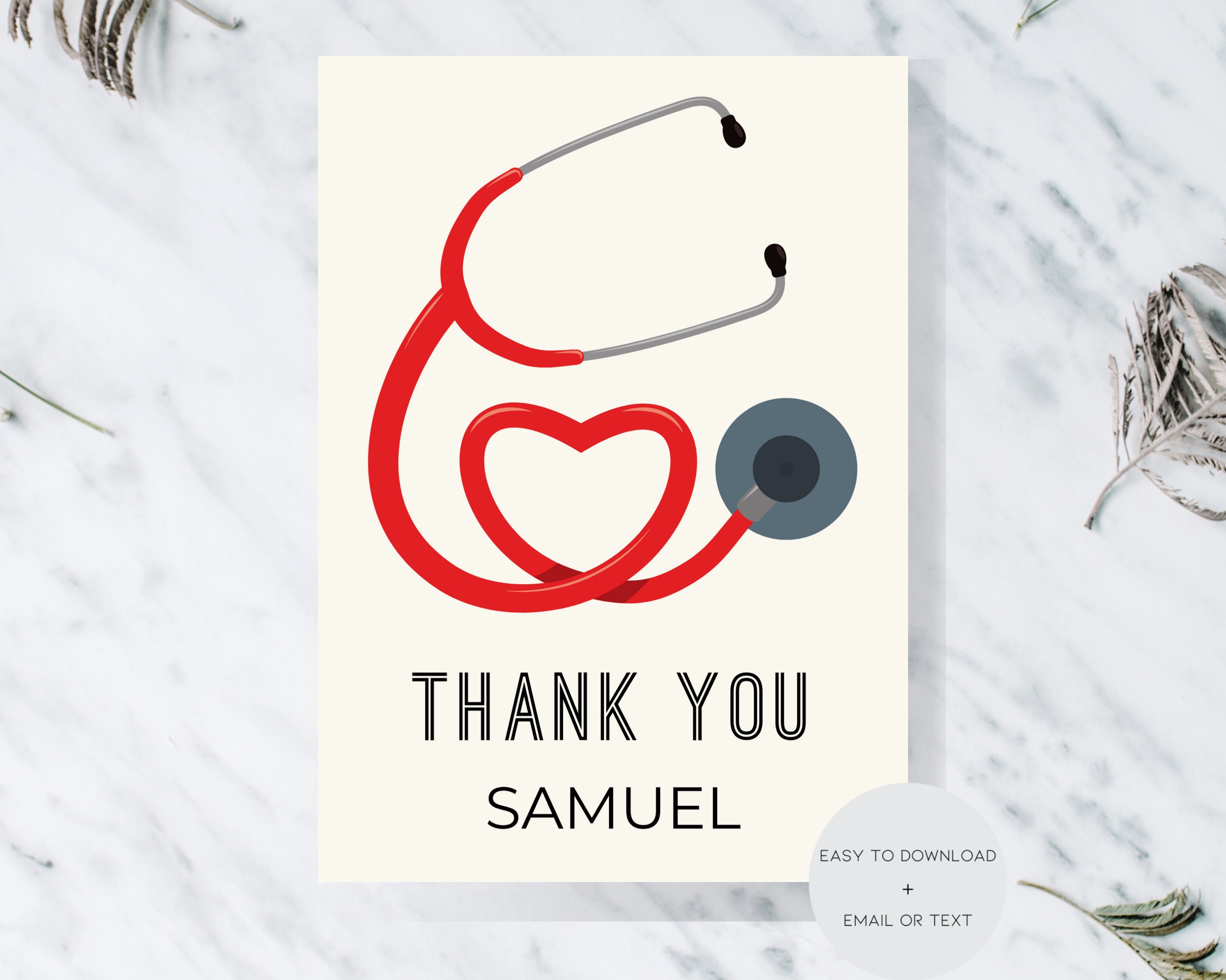 Essential Worker, Healthcare Worker, Thank You Card, Digital Download ...