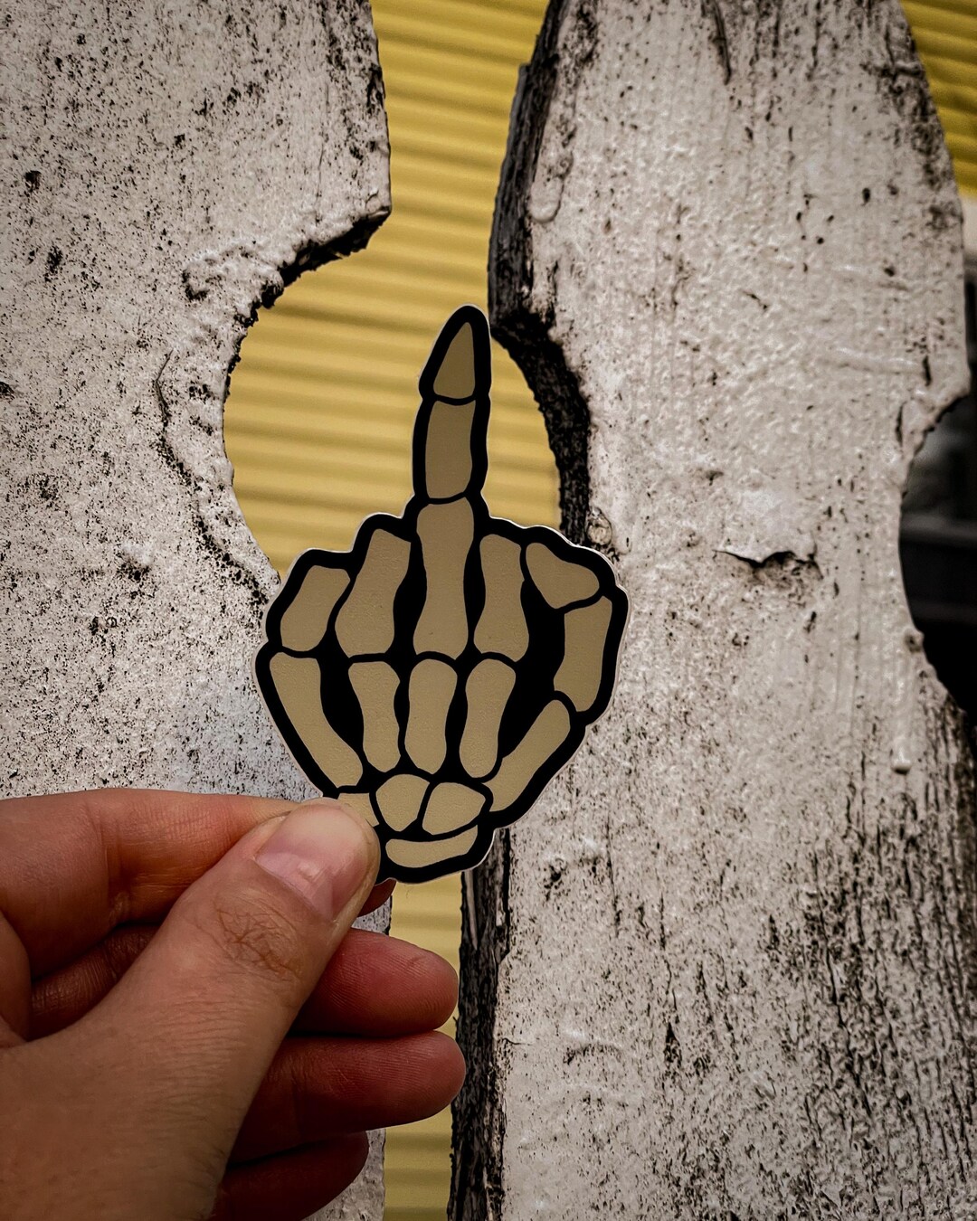 Skeleton Finger Sticker Decal - Etsy