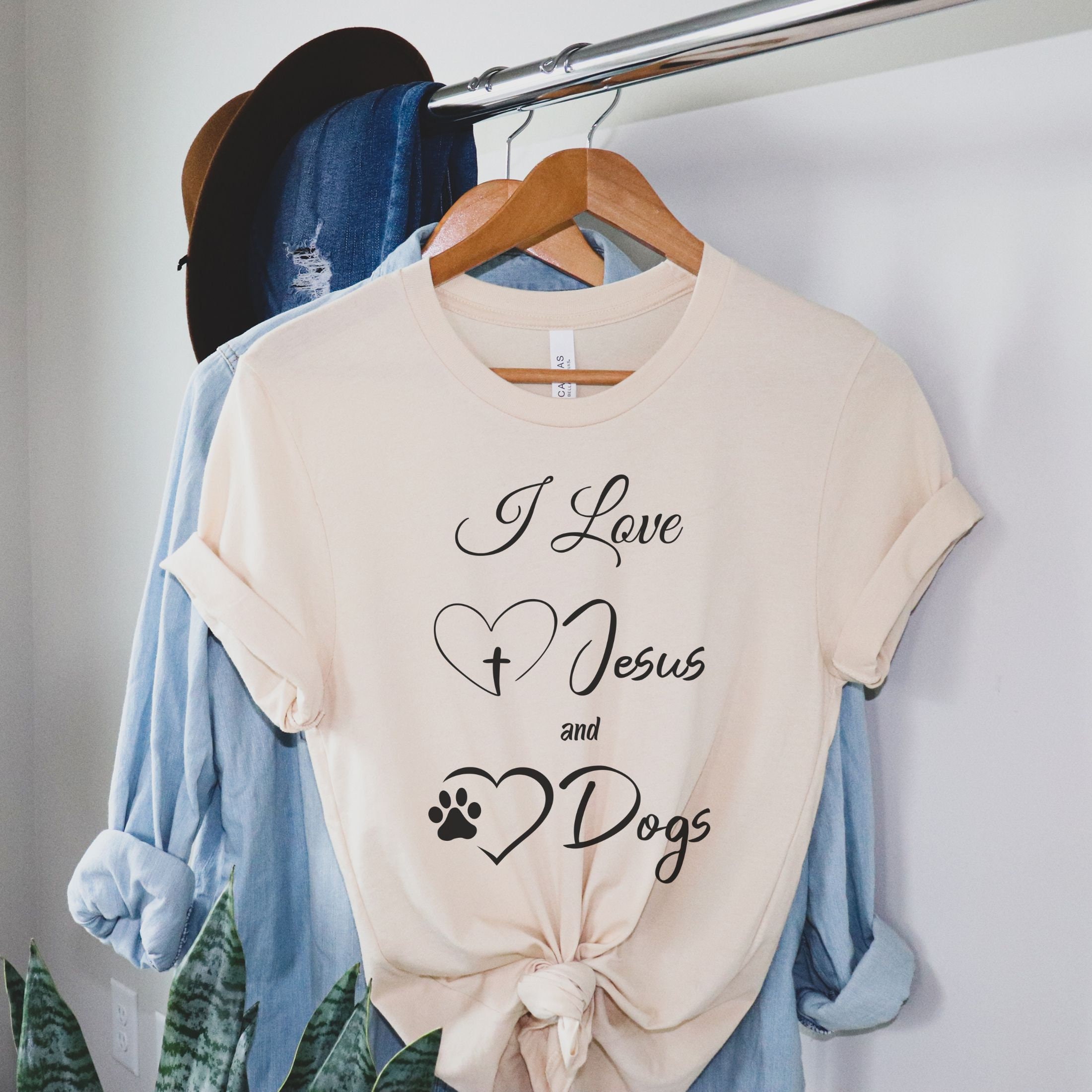 I Love Jesus and Dogs T-shirt, Religious T-shirt, Dog Lover T-shirt ...