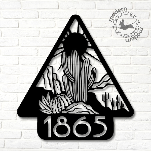 Metal Western Address Sign - Etsy